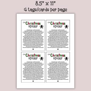 Christmas Spider Cards, the Legend of the Christmas Spider Display ...