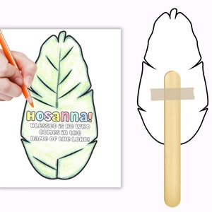 Palm Sunday Craft Activity for Kids Holy Week Activity, Palm Sunday ...