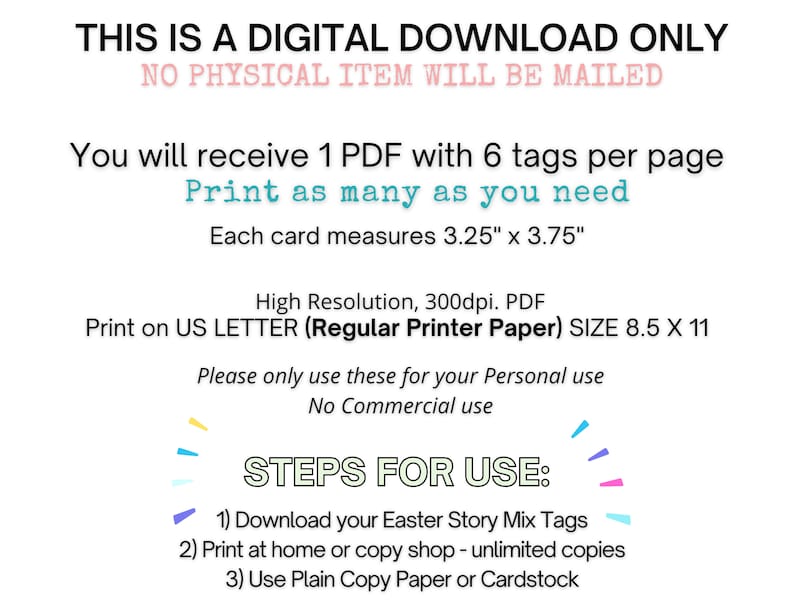 The Easter Story Snack Mix Printable Tag, Easter Treat Tags, Easter ...