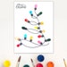 Christmas Tree Lights Fingerprint Craft, Thumbprint Craft for Kids ...