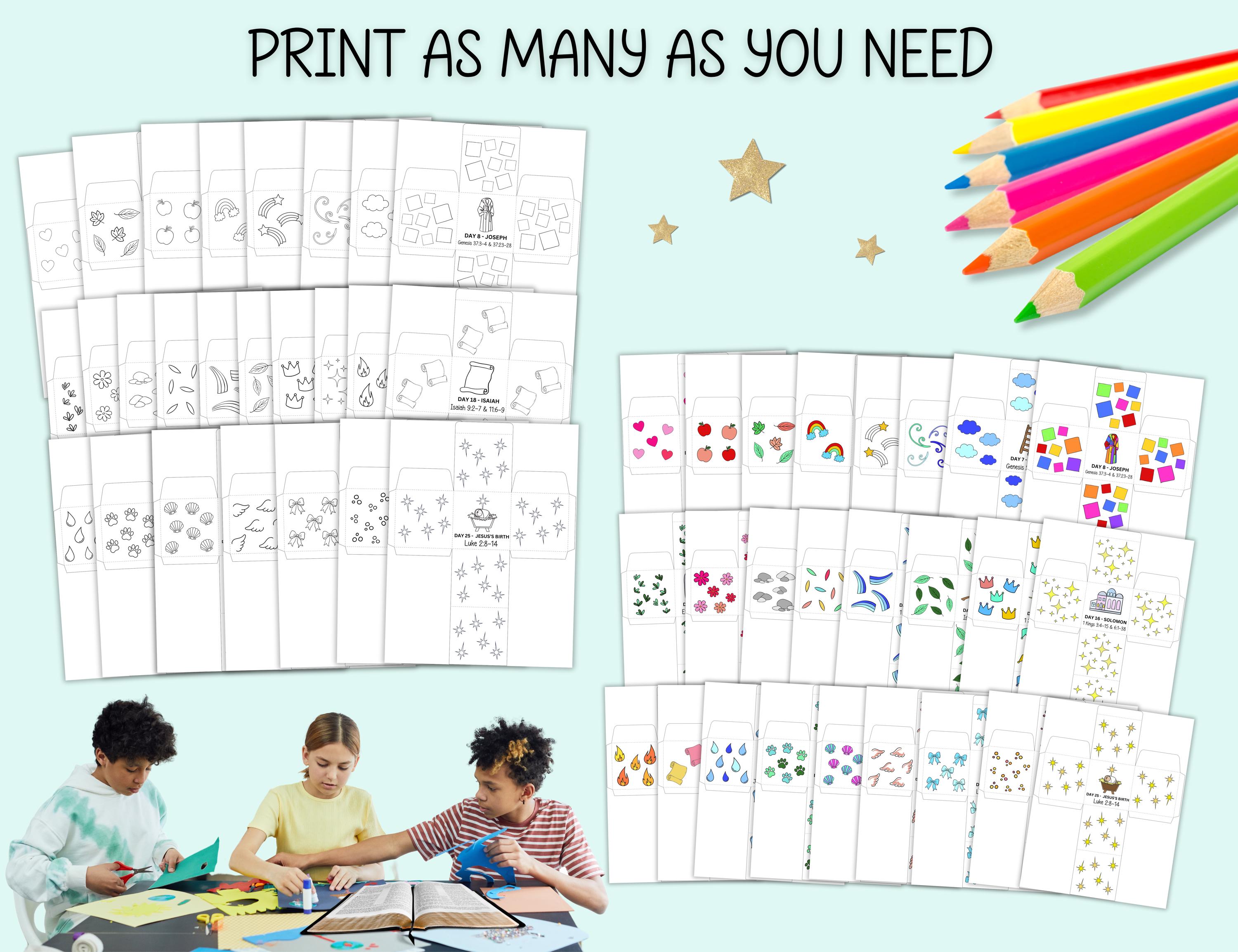 Jesse Tree Advent Calendar Craft Activity for Kids, Jesse Tree ...