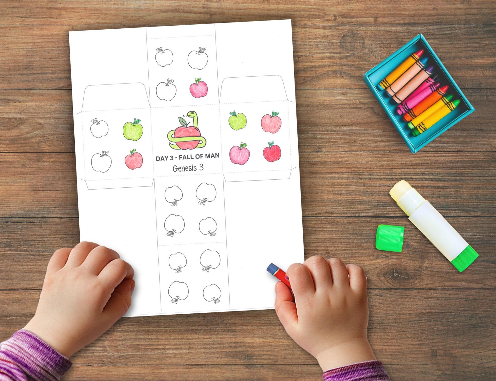 Jesse Tree Advent Calendar Craft Activity for Kids, Jesse Tree ...