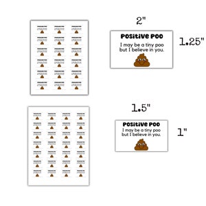 Positive Poo Signs for Crochet Poo, Printable Positive Poo Cards ...