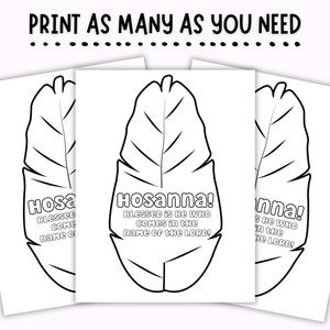 Palm Sunday Craft Activity for Kids Holy Week Activity, Palm Sunday ...