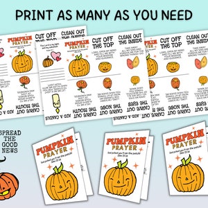 Pumpkin Prayer Christian Halloween Activity, Pumpkin Gospel, Halloween ...