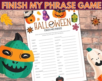 Halloween Games Bundle Editable Template Pumpkin Spooky - Etsy
