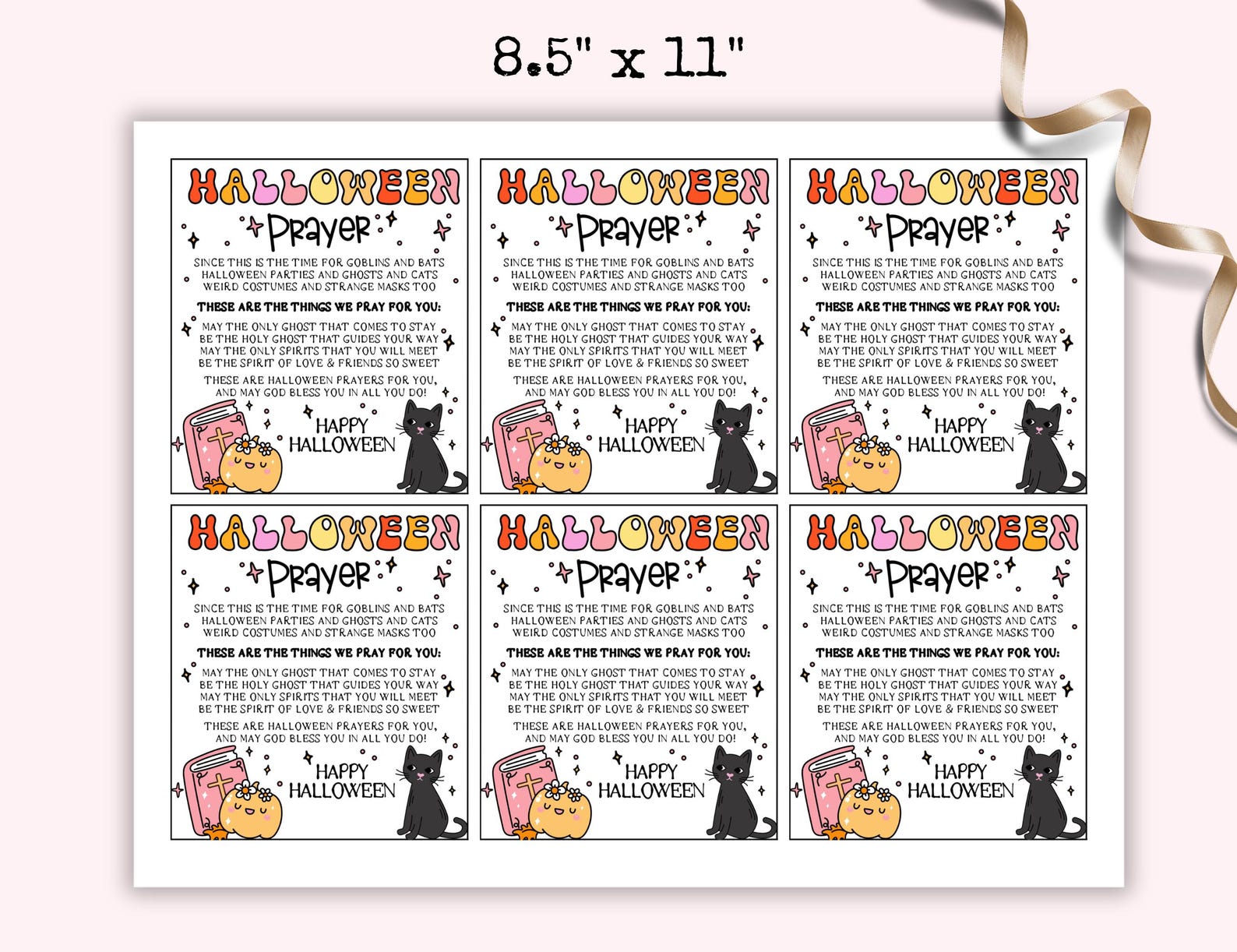 Halloween Prayer Tags, Christian Halloween Tags, Halloween Gospel ...