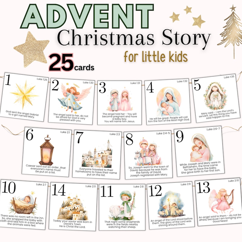 Nativity Advent Calendar - Etsy
