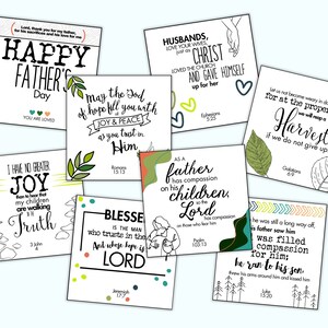 Fathers Day Scripture Cards Christian Father's Day Bible Verse Cards ...