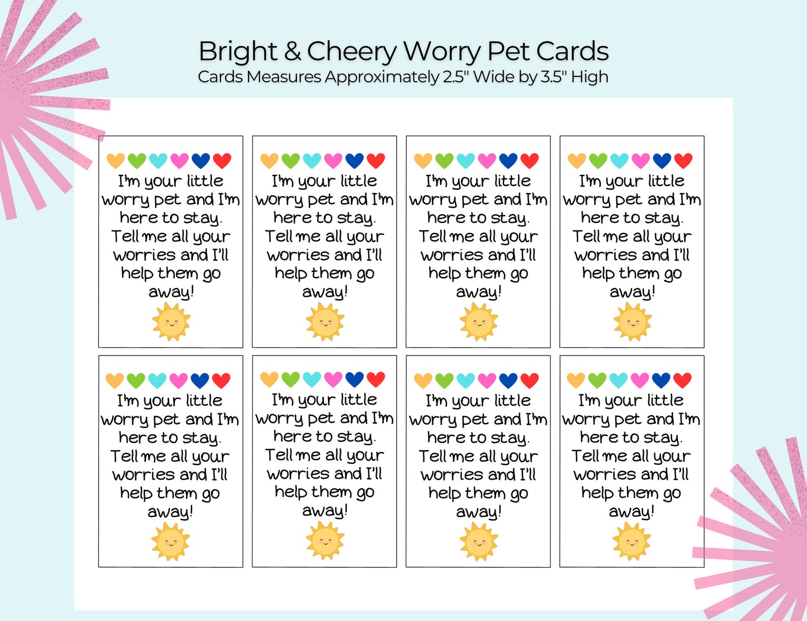 Worry Buddies Pet Tags & Worry Pet Cards for Crochet Pets, Loom Pets ...