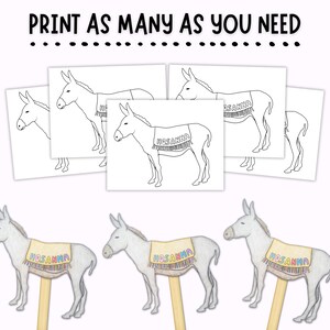 Palm Sunday Craft Activity for Kids, Holy Week Activity Palm Sunday ...