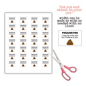 Positive Poo Signs for Crochet Poo, Printable Positive Poo Cards ...