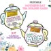 Printable Mother's Day Teapot Craft Kids Activity Tea Lover Gift for ...