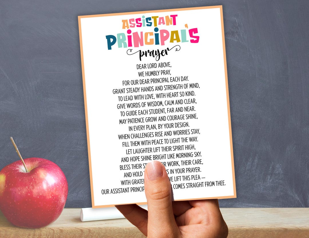 Principal Appreciation Day, Assistant Principal Thank You, Assistant ...