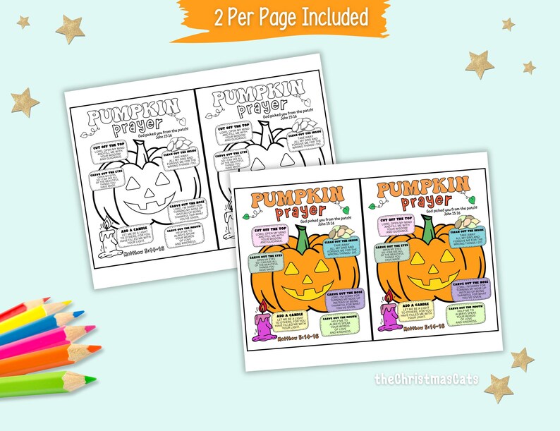 Pumpkin Carving Christian Halloween Activity, Pumpkin Prayer for ...