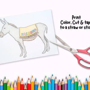 Palm Sunday Craft Activity for Kids, Holy Week Activity Palm Sunday ...