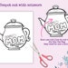 Printable Mother's Day Teapot Craft Kids Activity Tea Lover Gift for ...