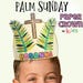 Palm Sunday Craft, Paper Crown Coloring Activity, Hosanna Palm Craft ...