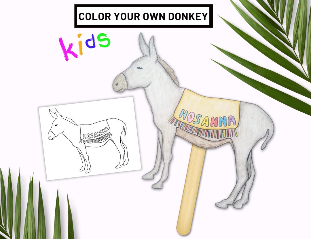 Palm Sunday Craft Activity for Kids, Holy Week Activity Palm Sunday ...