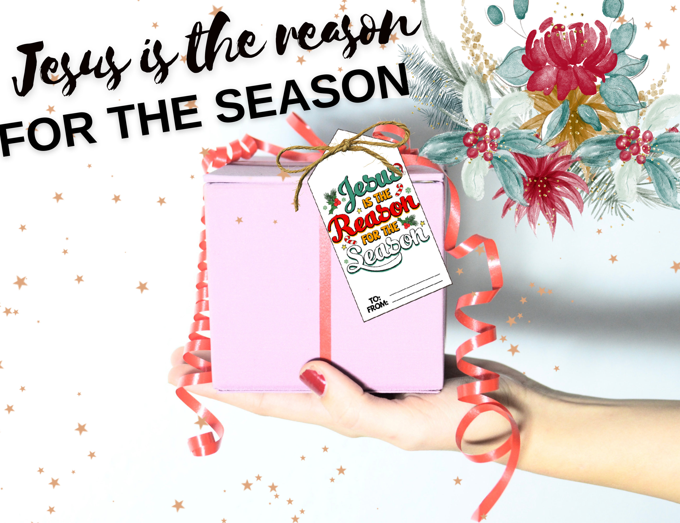 Jesus is the Reason for the Season Christmas Gift Tags - Etsy