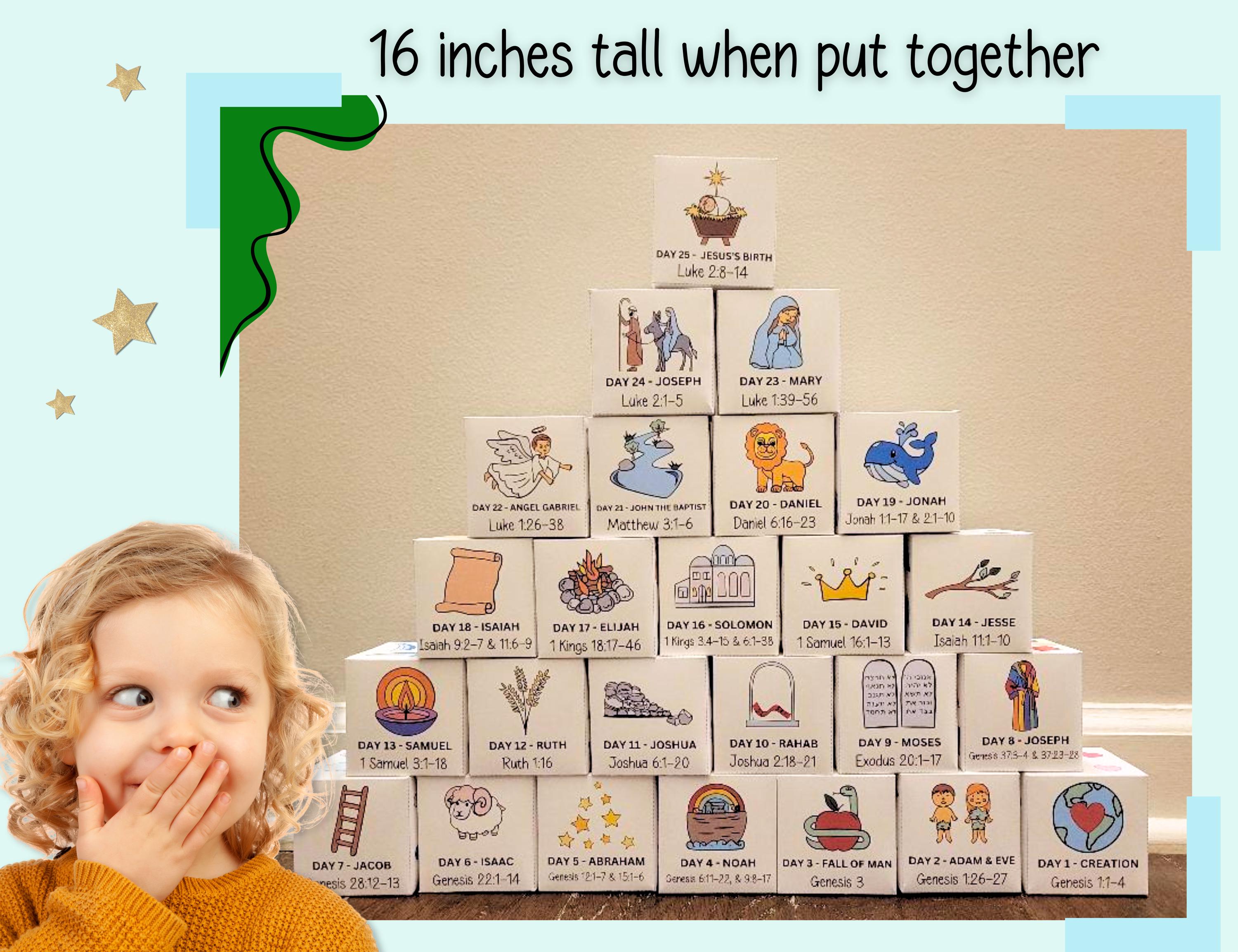 Jesse Tree Advent Calendar Craft Activity for Kids, Jesse Tree ...