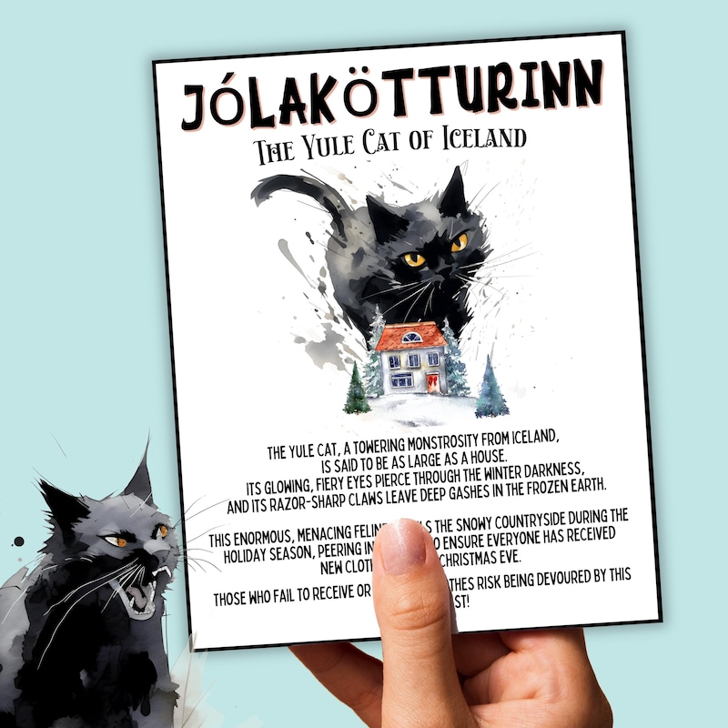 The Yule Cat Book - Etsy