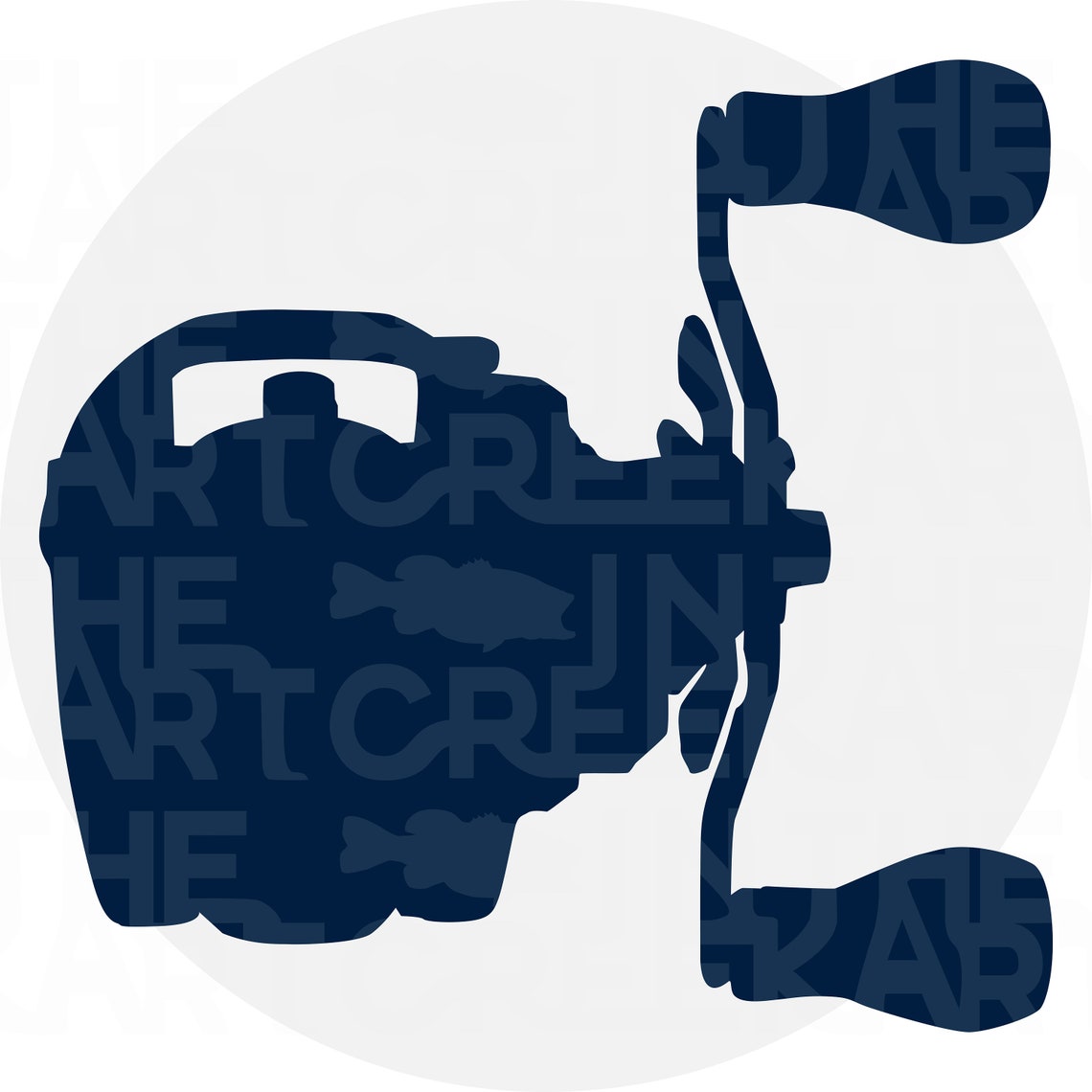 Baitcaster Reel SVG Bass Fishing Gear for Bumper Stickers Clothing - Etsy