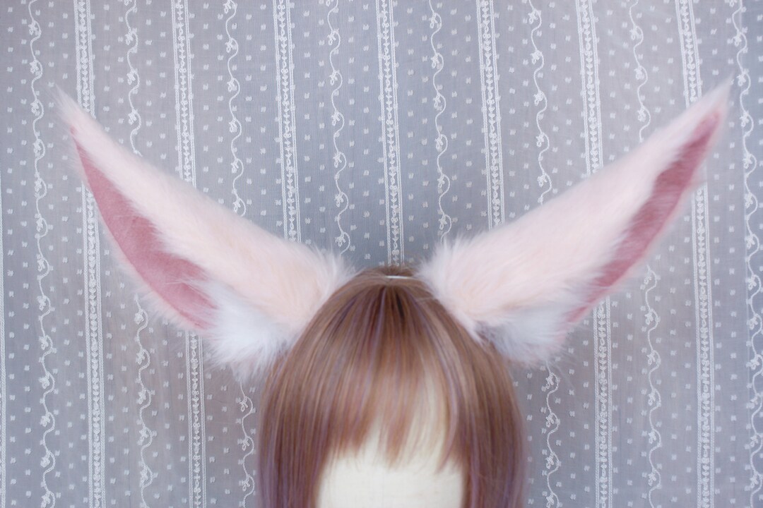 Animal Ears Pink Cosplay Wolf Fox Ears Cosplay Faux Fur Fox - Etsy