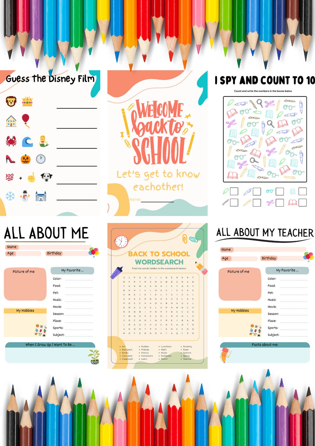 Back to School Activity Busy Book - Etsy