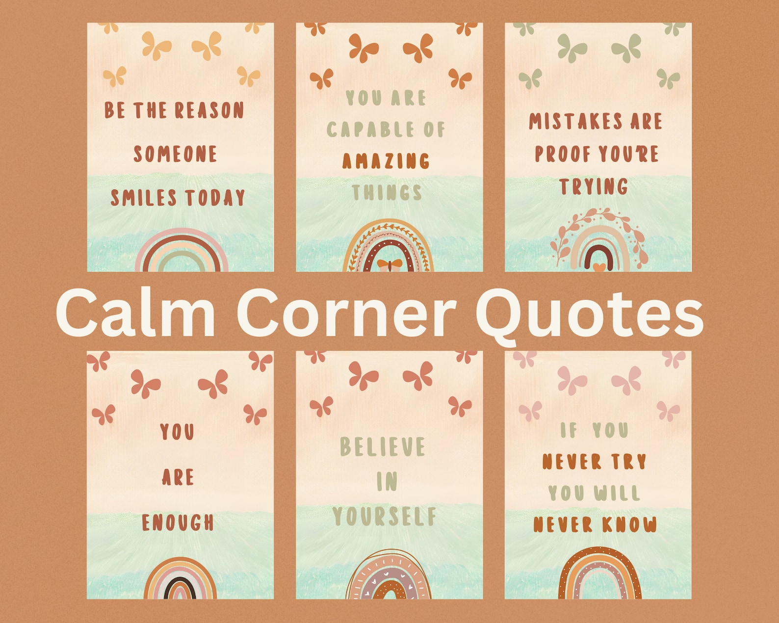 Classroom Decor Calm Corner Quotes Printable Digital Download - Etsy