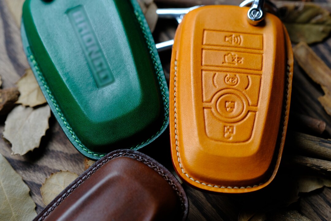 Leather Key Fob Cover for Ford Bronco, Ford Bronco Key Case, Bronco ...