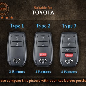 Toyota Corolla Cross 2022 2023 Leather Key Fob Cover, Toyota Cross Key ...