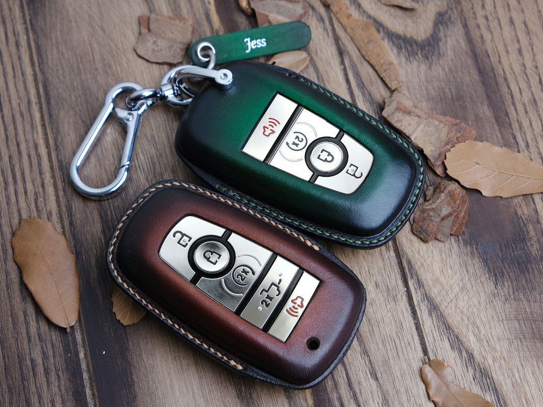 Personalized Leather for Ford Ranger Raptor Key Fob, Handcrafted ...