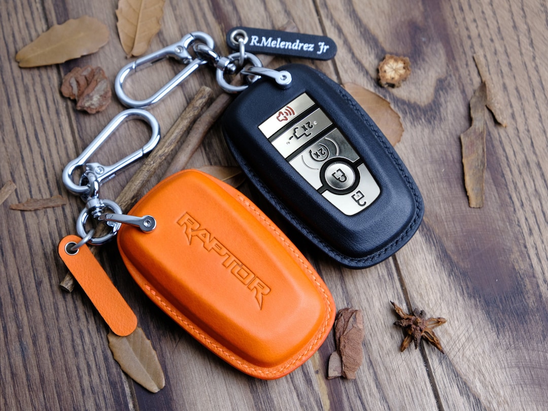 Personalized Leather Key Cover for Ford Raptor, Ford Key Fob Keyless ...