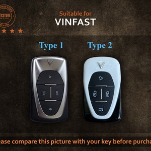 Vinfast VF8 Key Fob Cover, Personalized Leather for Vinfast VF6 VF7 VF8 ...