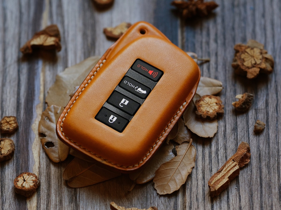 Personalized Leather Key Cover for Lexus ... Lexus Key Case Key Chain ...