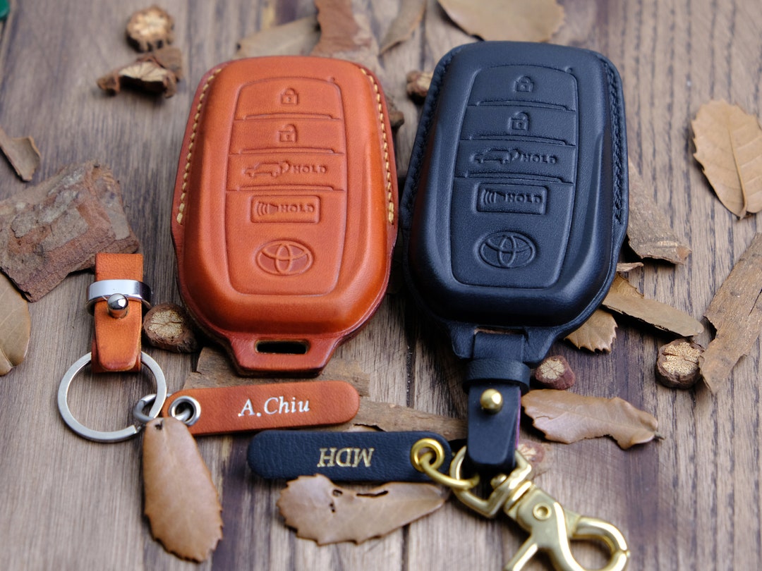 Custom Leather Protector Case for Toyota Corolla Cross, Toyota Key ...