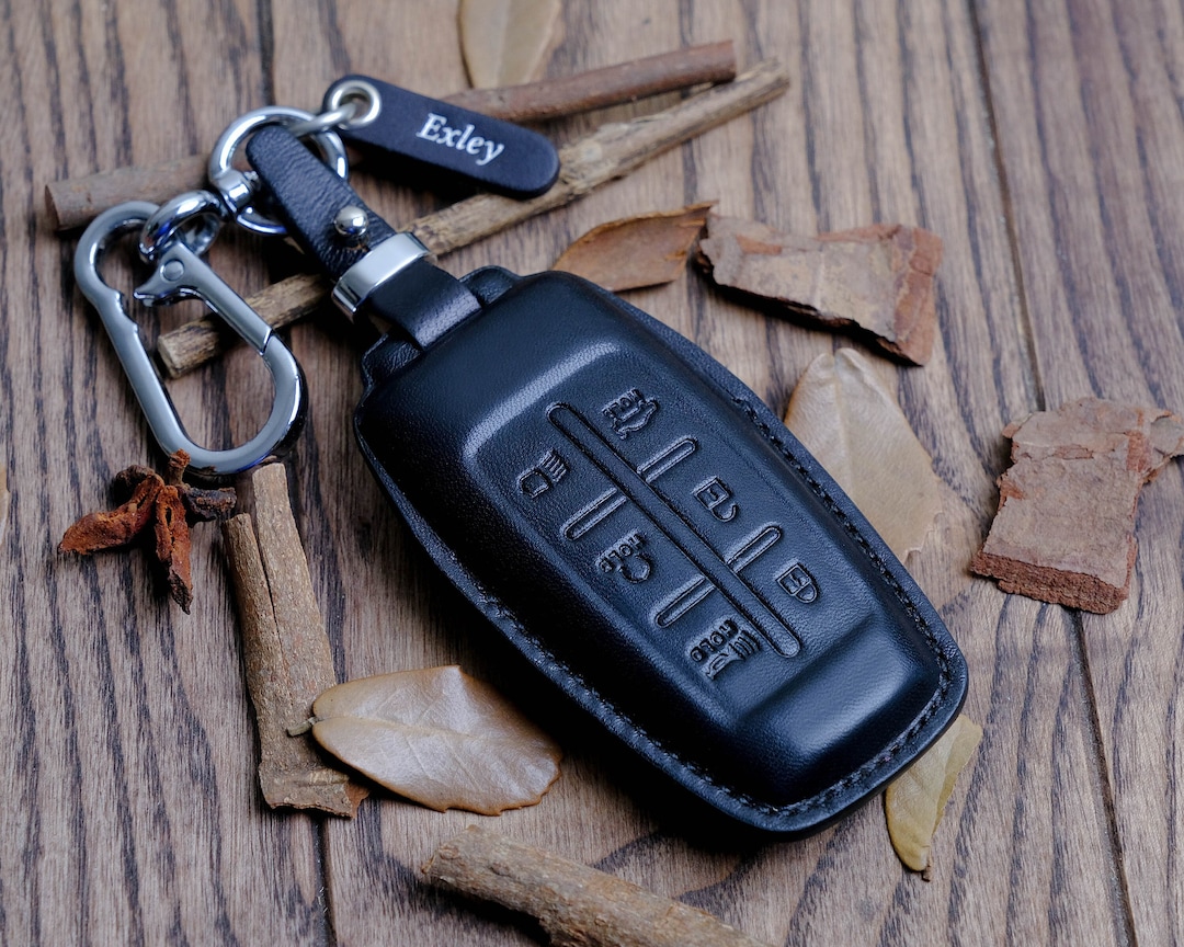 Genesis G70 G80 GV80 G90 Key Fob Cover Leather Protector Case for ...