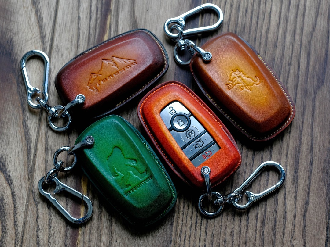 Key Fob Cover 5 Buttons for Bronco Sport 2021 2022 2023 Leather Key Fob ...