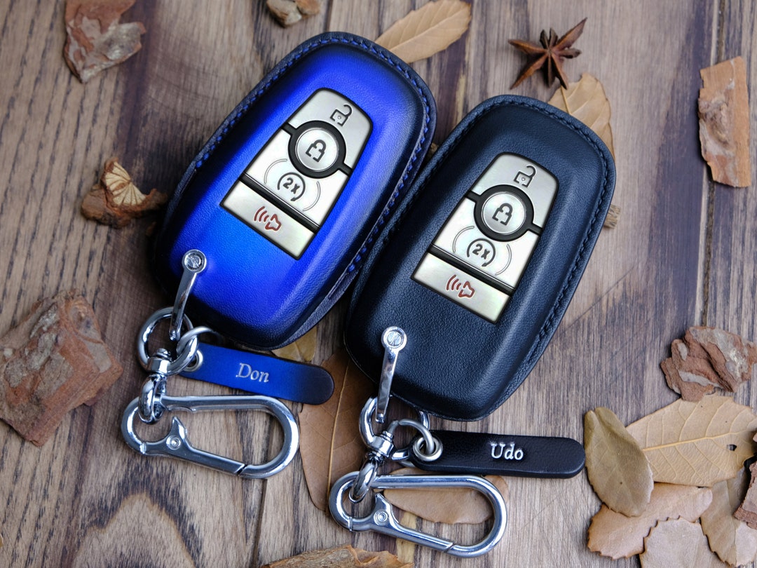 Ford Bronco Key Case, Personalized Logo on the Back, Leather Key Fob ...
