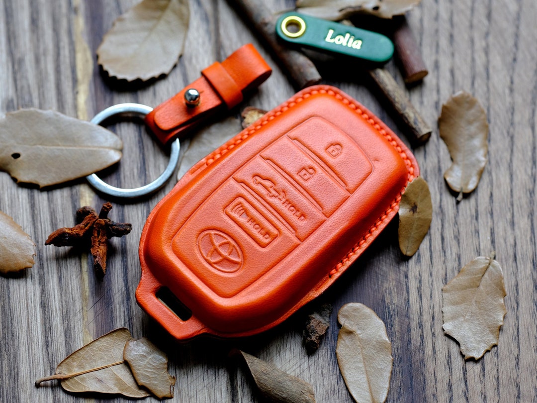 Personalized Leather Key Cover for Toyota Tundra, Toyota Tundra Key ...