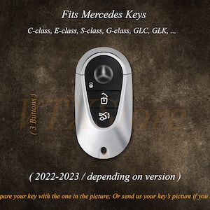 2023 2024 Mercedes GLK Key Fob Cover, Leather Key Case Fo Mercedes E ...