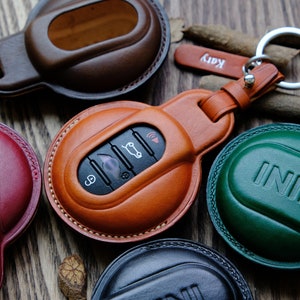 MINI Key Fob Cover, Leather Key Case for Mini Countryman| Clubman ...