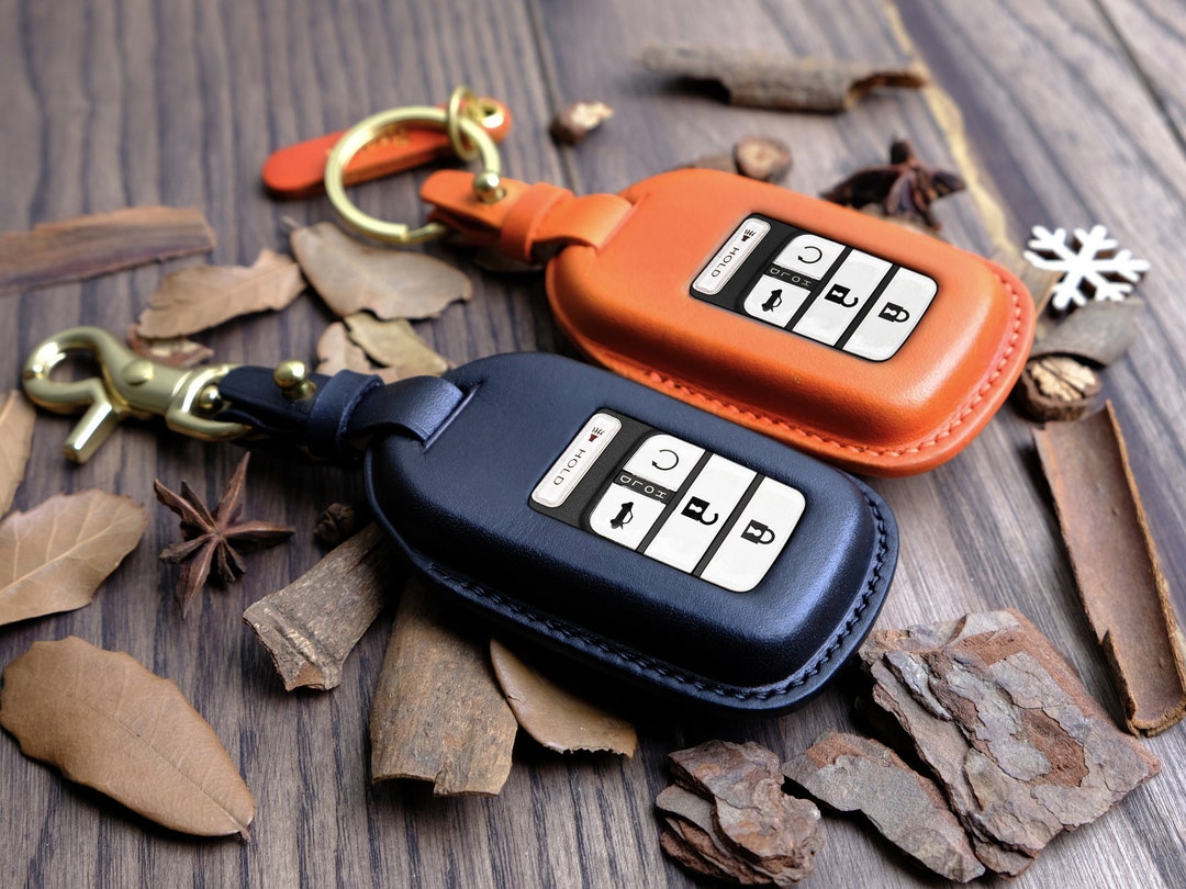 Honda Odyssey Key Cover, Leather Key Case for Honda, Smart Remote Key ...