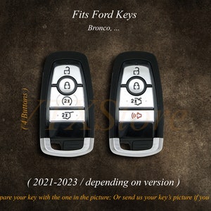 Custom Logo Key Cover for Bronco, Ford Bronco Key Fob Keyless Keyring ...