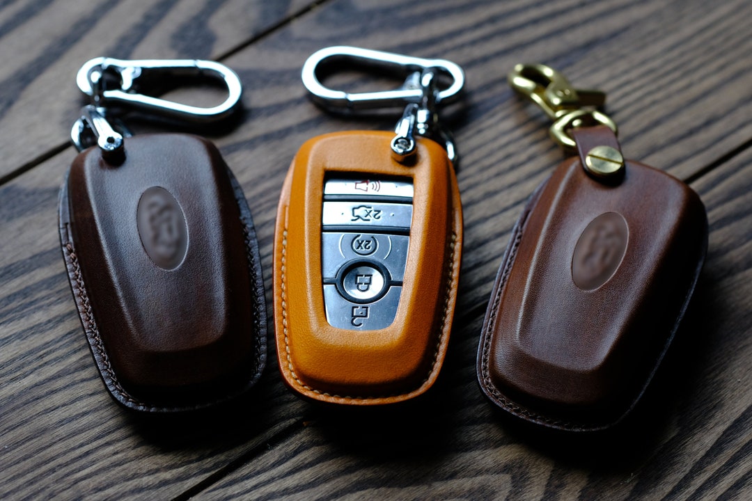 Ford Key Fob Cover, Leather Key Case for Ford F-150 Escape Explorer ...