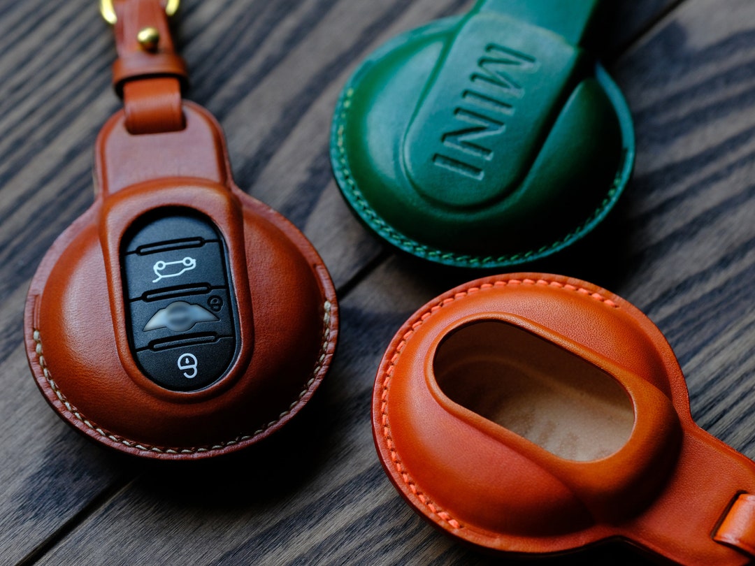Personalized Leather Key Cover for Mini Cooper Countryman, Clubman, 3 ...