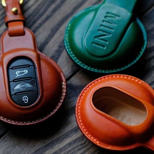 Mini Cooper Key Case Handcrated Leather Key Fob Cover for - Etsy