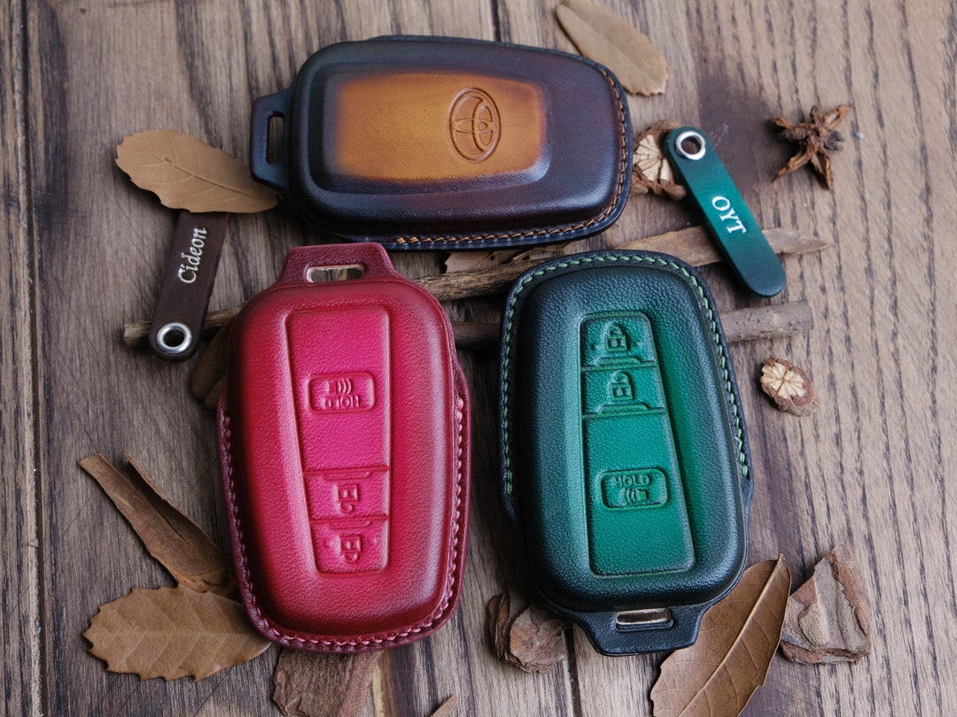 Toyota C-HR Key Fob Cover, Custom Leather Key Case for Toyota ...