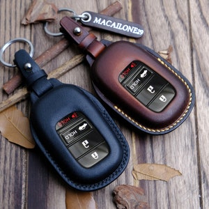 2023 2024 Honda Civic Key Cover, Leather Key Case for Honda Accord ...